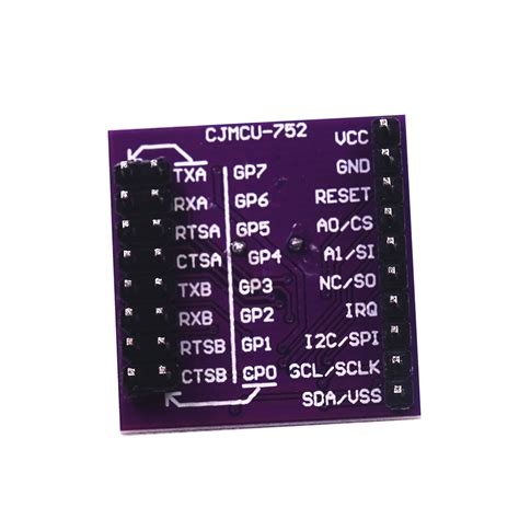 2채널 UART I2C SPI 변환 인터페이스 모듈 SC16IS752 I2C SPI to 2 Ch Uart Converter Module SC16IS752
