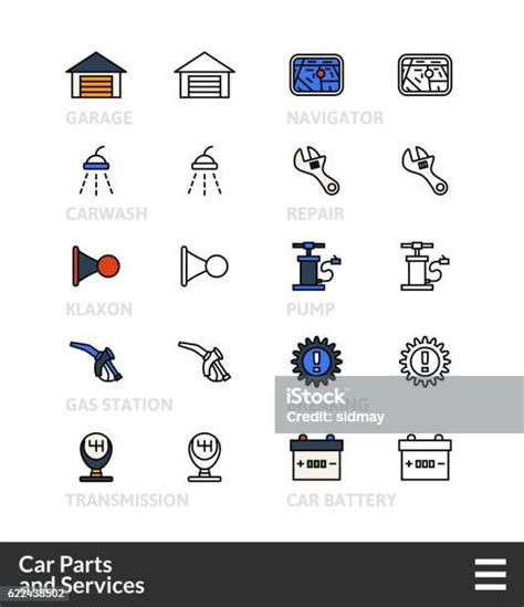 블랙 과 컬러 윤곽 아이콘 얇은 스트로크 라인 스타일 디자인 가솔린에 대한 스톡 벡터 아트 및 기타 이미지 가솔린 그래픽