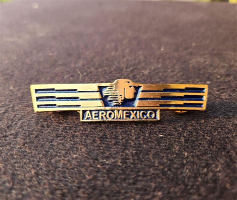 Aeromexico Airlines Pilot Wing Uniform Badge Etsy