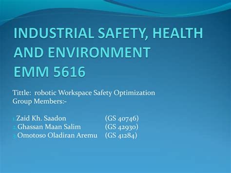 Robot Work Cell Layout Ppt