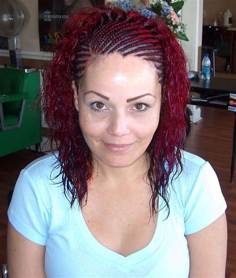 White Girl Cornrows Half Head How To Chic Half Head Cornrows
