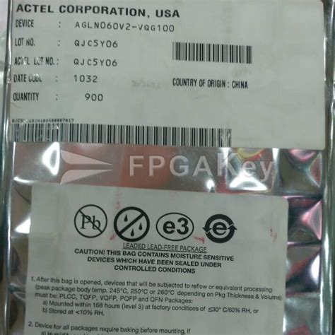 AGLN V VQG Of Microsemi IGLOO Nano Low Power Flash FPGAs FPGAkey