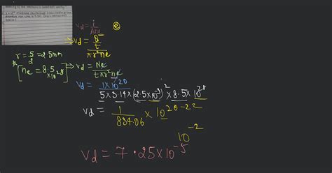 Velocity Of The Electrons Is Called Drift Velocity1×1020 Electrons Flow