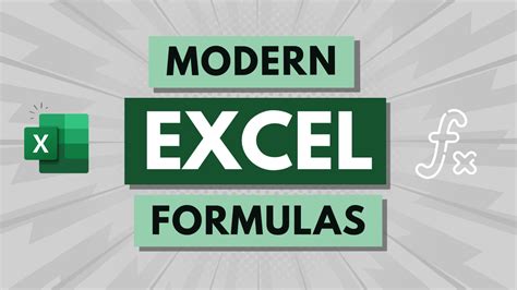 Modern Excel Formulas Excel Off The Grid