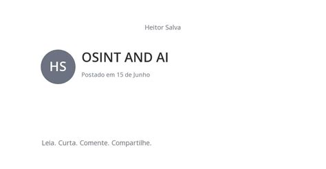 Osint And Ai