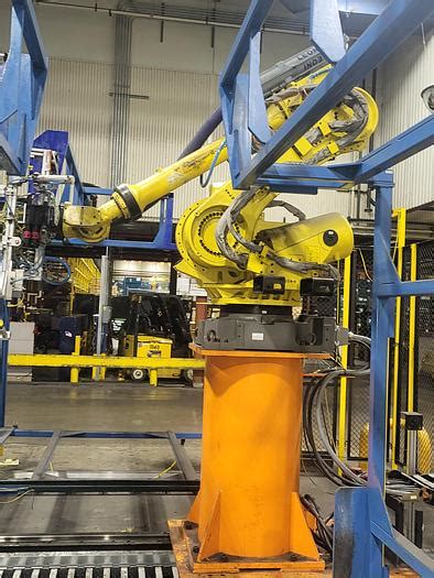 Fanuc R 2000ib 125l 6 Axis Robot Stand Mounted On Rtu W R 30ib Control 2015 105143 For Sale