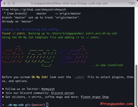 Cài đặt Iterm2 Oh My Zsh Zsh Autosuggestions Zsh Syntax Highlighting