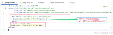 Spring学习xml中定义与配置bean超详细。ioc与di入门spring案例springxml配置bean Csdn博客