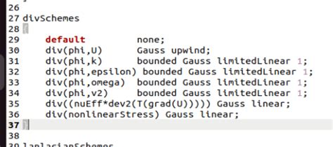 Hello For A Turbulent Flow Which Solving Scheme I Should Use For K And Epsilon For Flow In A