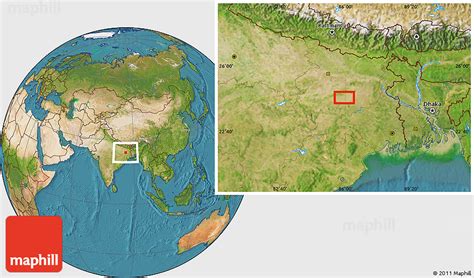Satellite Location Map Of Markacho