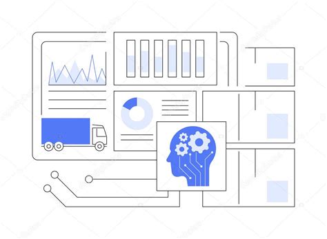 Predictive Inventory Analytics With Ai Abstract Concept Vector
