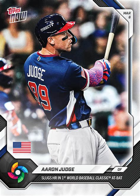Aaron Judge 2026 World Baseball Classic Topps Now® Card 8 Pr 12508