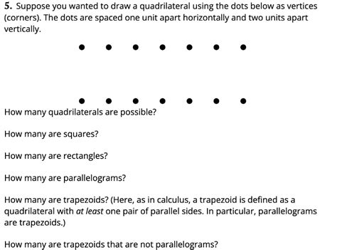 Solved 5 Suppose You Wanted To Draw A Quadrilateral Using