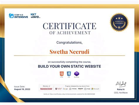 Sweta Neerudi On Linkedin Rahulattuluri Ccbp Nxtwave Happycoding