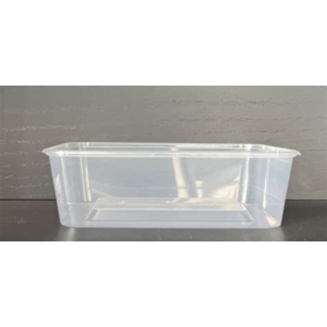 750 Ml Rectangular Clear Container