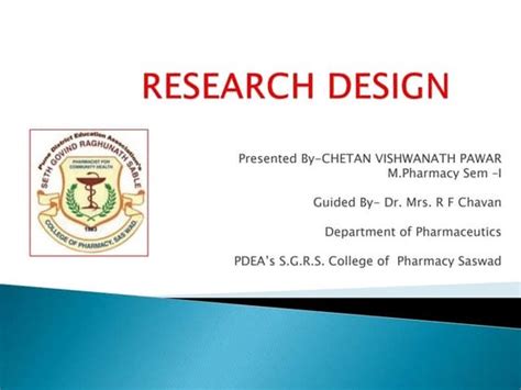 Research Design And Types Of Research Design Final Ppt Ppt