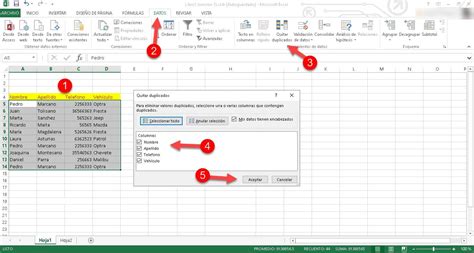 ¿cómo buscar y eliminar duplicados excel