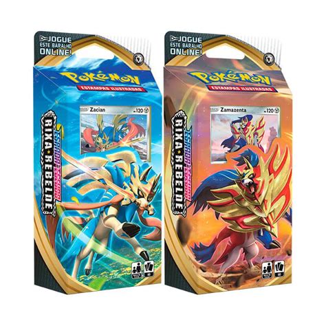 Kit Decks Pokemon Zamazenta E Zacian Espada E Escudo 2 Rixa Rebelde