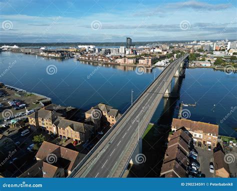 Itchen Toll Bridge Southampton From The Side Stock Image Image Of