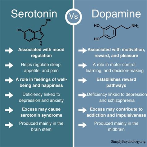 Serotonin Vs Dopamine What Are The Differences