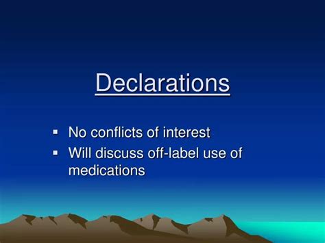 Ppt Declarations Powerpoint Presentation Free Download Id1133186