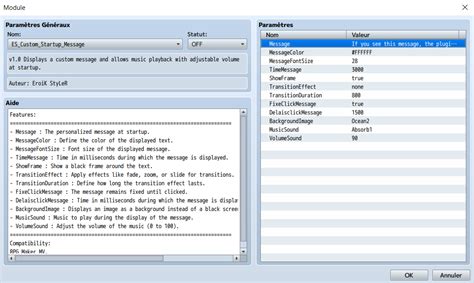 Custom Startup Message Plugin Rpg Maker Mv By Eroik Styler