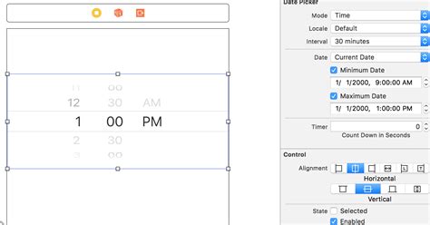 Ios Restricting Enabled Time To A Specific Time Span In Uidatepicker