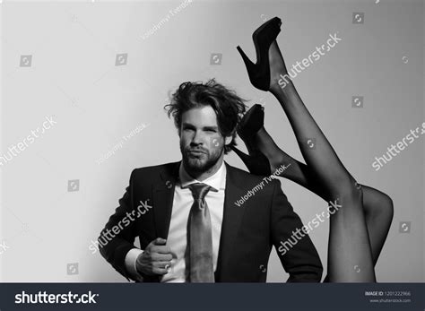 Handsome Man Businessman Suit Female Sexy Stock Photo 1201222966 Shutterstock