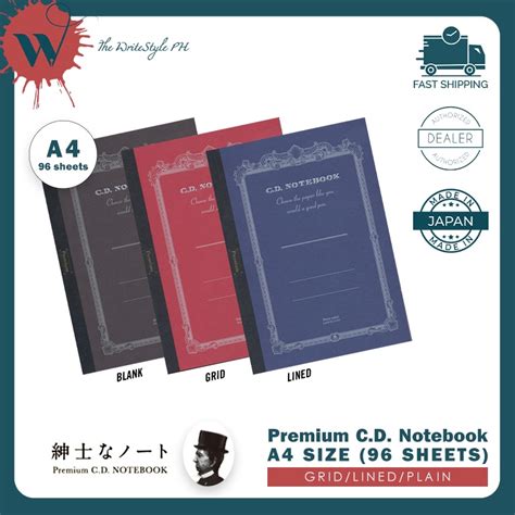 Premium C D Notebook A4 96 Sheets Shopee Philippines