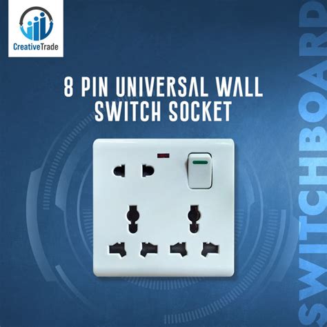 Universal Wall Switch Socket 8 Pin Universal Socket Only Socket Bd