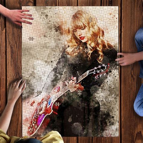Taylor Swift Wooden Jigsaw Puzzle With Box One More Puzzle