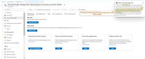 Azureportal Implementing Azure Policy To Restrict Role Assignments At Subscription Level