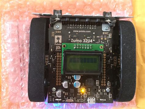 zumo 32u4 lcd shows 8 black squares photo attached robots pololu forum