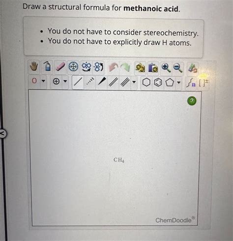 Answered Draw A Structural Formula For Methanoic Bartleby