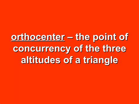 Points Of Concurrency In Triangles Ppt