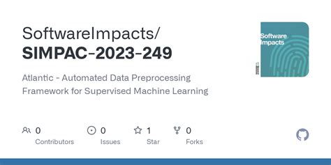 GitHub SoftwareImpacts SIMPAC Atlantic Automated Data Preprocessing Framework For