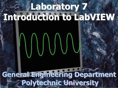 Ppt Laboratory 7 Introduction To Labview Powerpoint Presentation