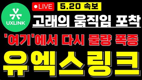 유엑스링크 코인전망 🚨긴급속보🚨 고래의 움직임 포착됐다 ‘여기에서 다시 물량 폭증하고 본격적인 랠리 시작 유엑스링크 유엑스링크목표가 유엑스링크코인 Youtube