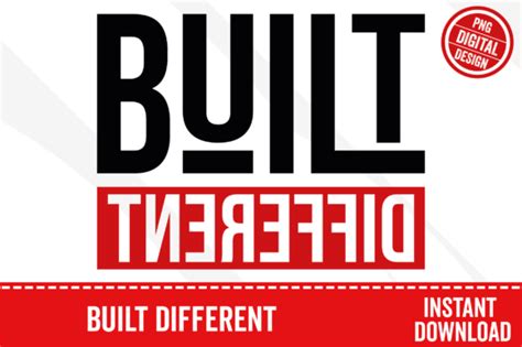 Built Different Svg Png Shirt Graphic By Thlartist · Creative Fabrica