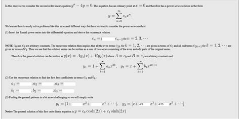 Solved In This Exercise We Consider The Second Order Linear