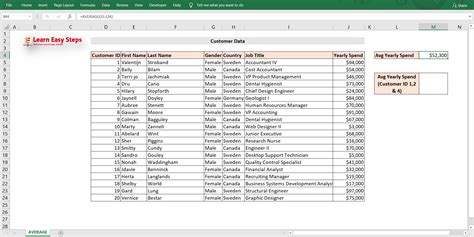 How To Calculate Average Value In Excel Learn Easy Steps