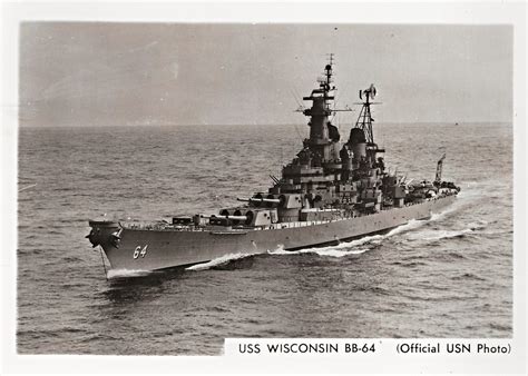 Uss Wisconsin Bb 64 Battleship From Wikipedia The Free… Flickr