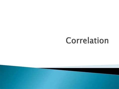 PPT Correlation PowerPoint Presentation Free Download ID
