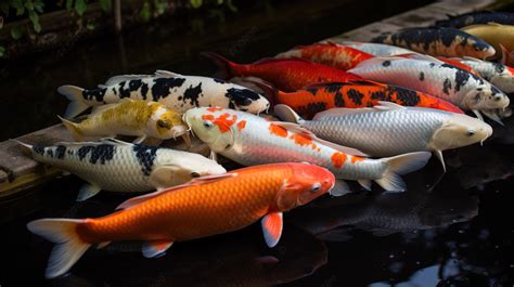 연못에 서 있는 많은 잉어 물고기 잉어 물고기 종류 사진 생선 잉어 배경 일러스트 및 사진 무료 다운로드 Pngtree