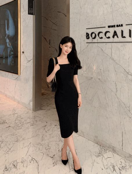 베니토 5천장돌파 Made 크렘므 스퀘어넥 미디 원피스 신상베스트여성데일리