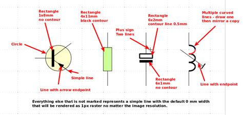 Draw Electronic Schematics Using LibreOffice One Transistor