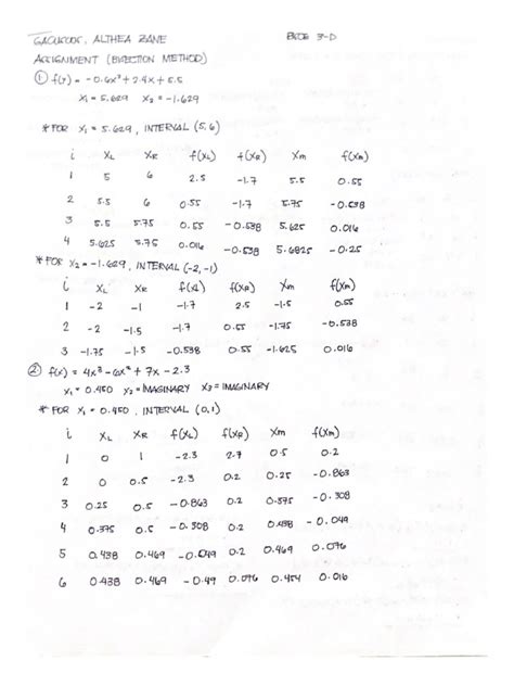 Bisection Method Pdf