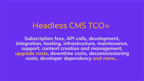 The Tco Of Headless Cms Improving Roi With Cost Analysis Agility Cms