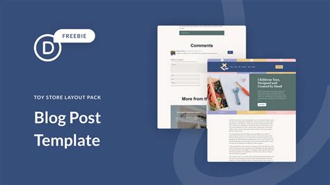 Download A Free Blog Post Template For Divis Toy Store Layout Pack