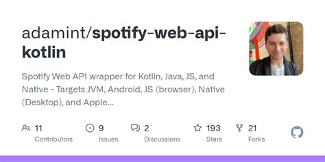 Github Adamint Spotify Web Api Kotlin Spotify Web Api Wrapper For Kotlin Java Js And
